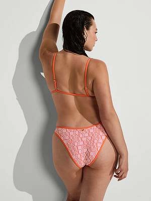 Victoria's Secret Swim Logo Brazilian Bikini Bottom - Print