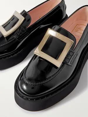 ROGER VIVIER Viv Rangers Patent-leather Loafers