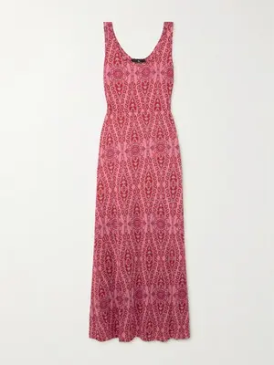 Etro Printed Knitted Maxi Dress