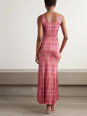 Etro Printed Knitted Maxi Dress