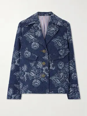 Etro Oversized Cotton-jacquard Jacket