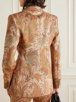 Etro Jacquard-knit Paisley Blazer
