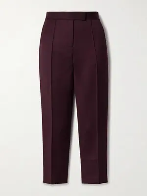 Alex Perry Cropped Slim-leg Woven Pants
