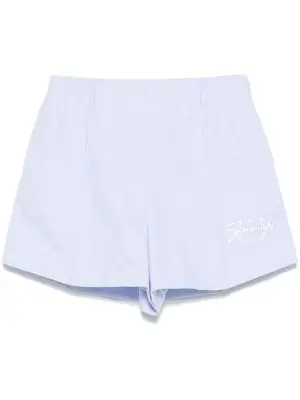 Givenchy Logo-embroidered Shorts - Blue