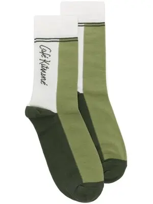 CAFÉ KITSUNÉ Colour-block Socks