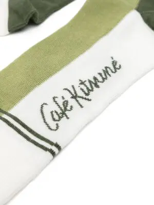 CAFÉ KITSUNÉ Colour-block Socks