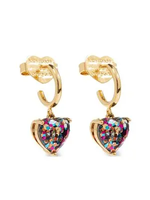 Kate Spade New York My Love Glitter Heart Earrings - Gold