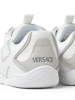 Versace Galaxia Leather Sneakers - White