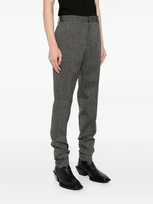 JIL SANDER Textured Wool Tailored Trousers