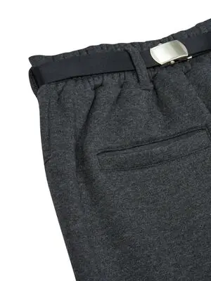 STUDIO TOMBOY Belted French-terry Trousers