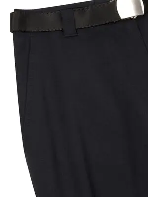 STUDIO TOMBOY Wool Belted Trousers - Black