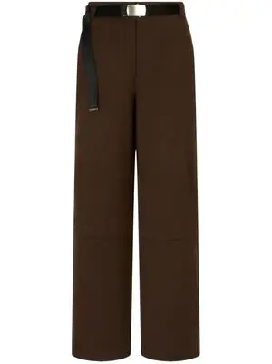STUDIO TOMBOY Wool Belted Trousers - Brown