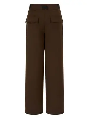STUDIO TOMBOY Wool Belted Trousers - Brown