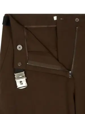 STUDIO TOMBOY Wool Belted Trousers - Brown