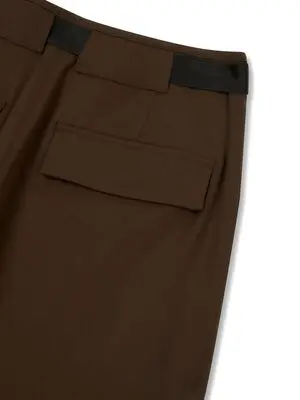 STUDIO TOMBOY Wool Belted Trousers - Brown
