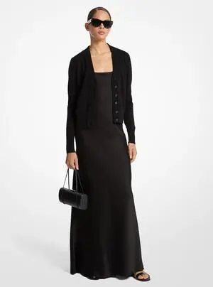 Michael Kors Cashmere Cardigan - Black