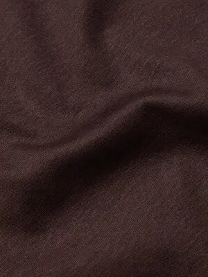 Mr P. Mercerised Cotton-jersey T-shirt - Brown