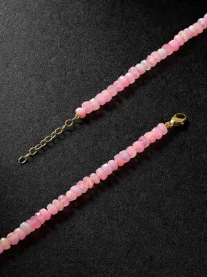 Jia Jia Gold Beaded Opal Necklace