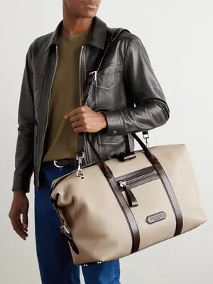 TOM FORD Buckley Full-grain Leather Weekend Bag