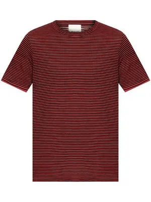 MARANT Leon Striped T-shirt - Red