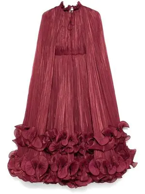 ANA RADU Plissé Maxi Dress