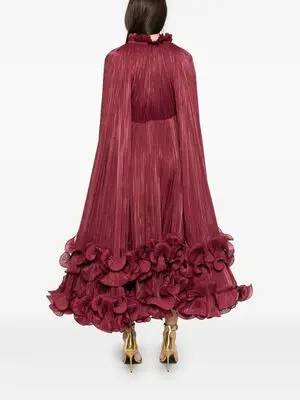 ANA RADU Plissé Maxi Dress