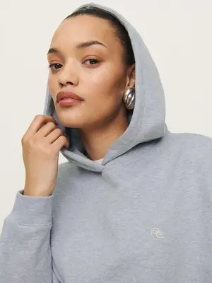 REFORMATION Tessa Relaxed-fit Hoodie - Fior Di Latte Logo