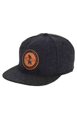 EVERYDAY CALIFORNIA Spreckels Wool Snapback Cap - Dark Gray