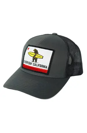EVERYDAY CALIFORNIA Shores Trucker Cap - Charcoal