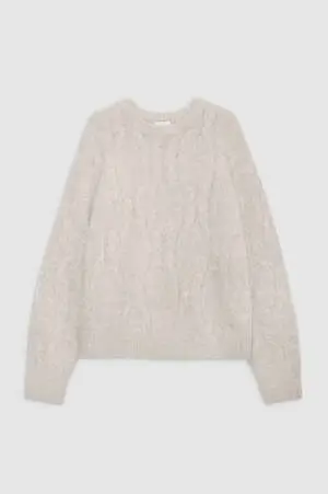 ANINE BING Marisol Cable Knit Sweater