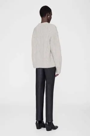 ANINE BING Marisol Cable Knit Sweater
