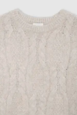 ANINE BING Marisol Cable Knit Sweater