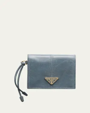 Prada Bifold Soft Leather Wallet Avio