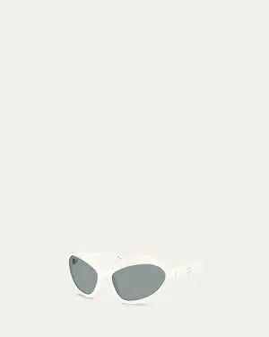 Prada Acetate & Plastic Wrap Sunglasses