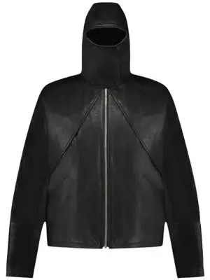 FLANEUR Leather Balaclava Jacket