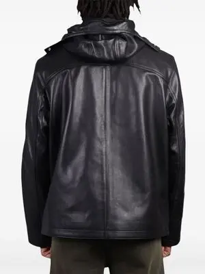 FLANEUR Leather Balaclava Jacket