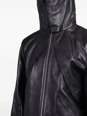 FLANEUR Leather Balaclava Jacket