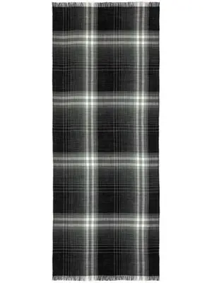 Johnstons Of Elgin Plaid Scarf - Green