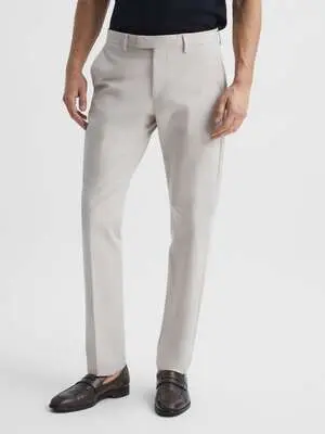 REISS Eastbury Slim Fit Chinos - Stone