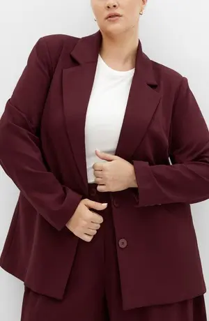City Chic Ponte Knit Blazer