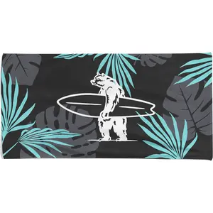 EVERYDAY CALIFORNIA Lana Beach Towel - Black / Teal / Grey