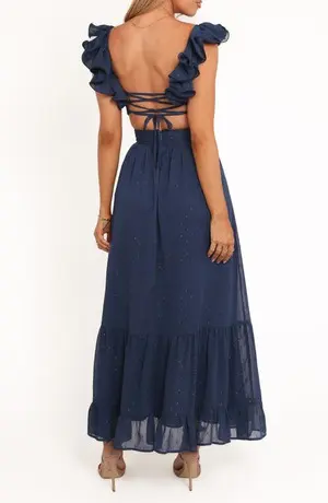 PETAL & PUP Harmony Floral Maxi Dress - Navy