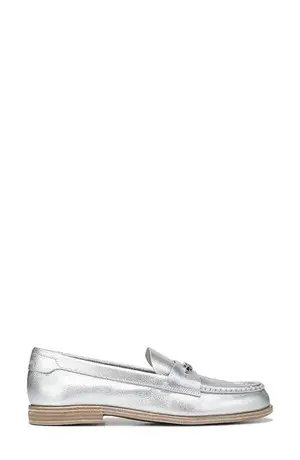 Franco Sarto Riley Bit Loafer - Silver Leather