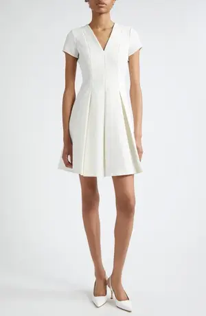 Short Sleeve Fit & Flare Dresses