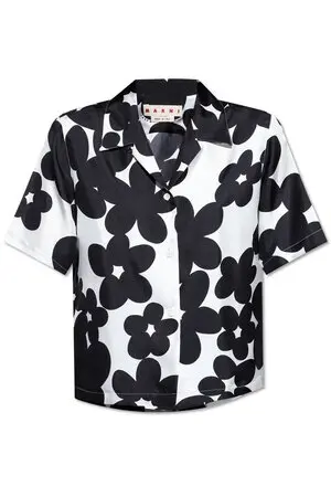 Marni Marni Floral Printed Shirt - Black