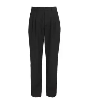 Commas Wool-linen Heathered Trousers