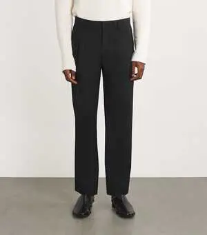 Commas Wool-linen Heathered Trousers