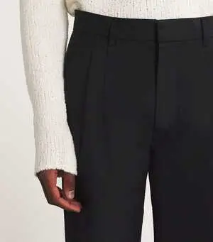 Commas Wool-linen Heathered Trousers