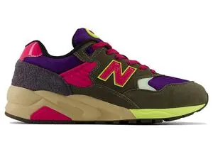 NEW BALANCE 580 Patent Pack Sneakers - Olive