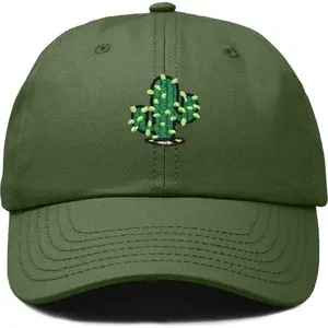 DALIX Dalix Cactus Embroidered Cap Olive